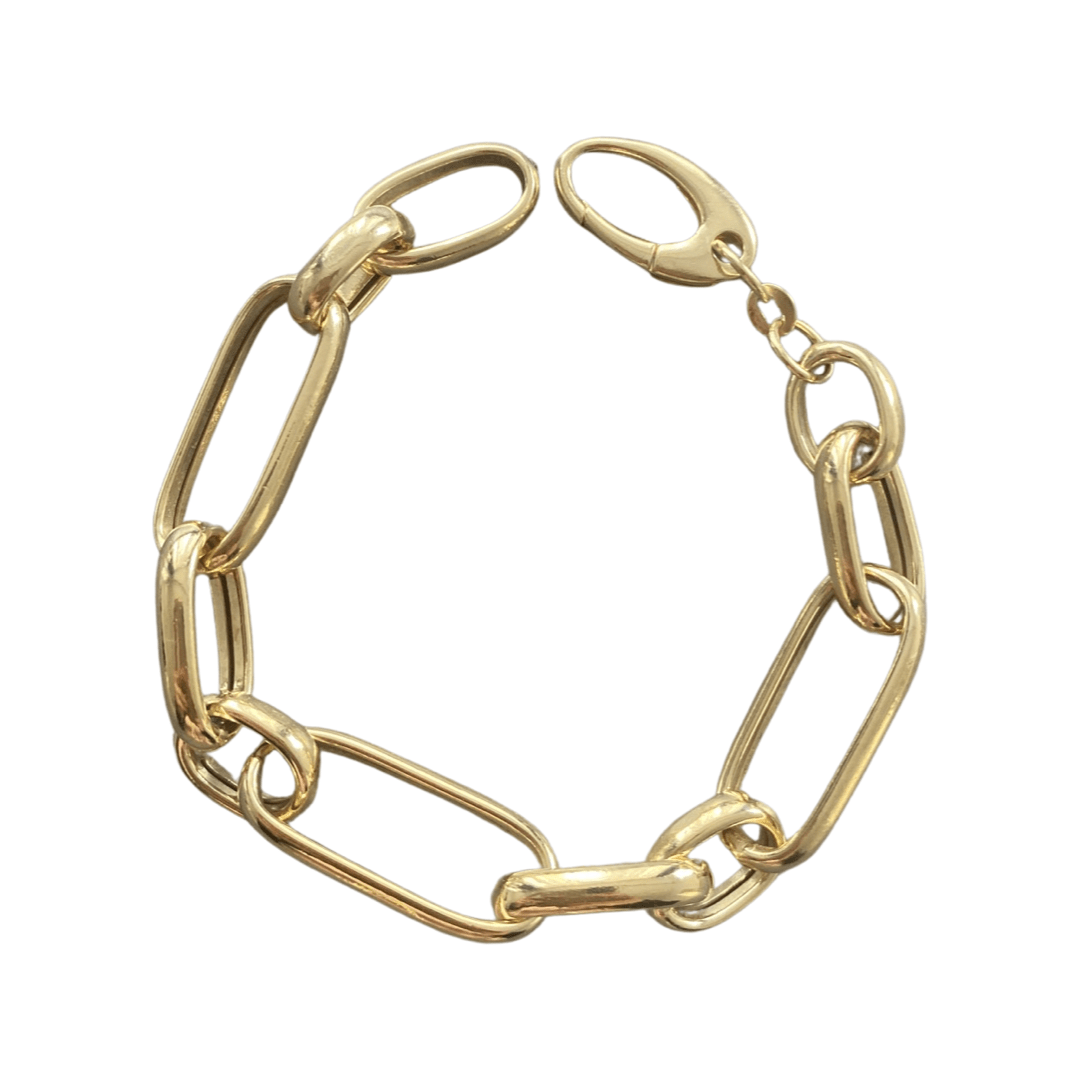 Fiocco Jewelry – Bold bracelet made of 925 silver with 18K multiple ...